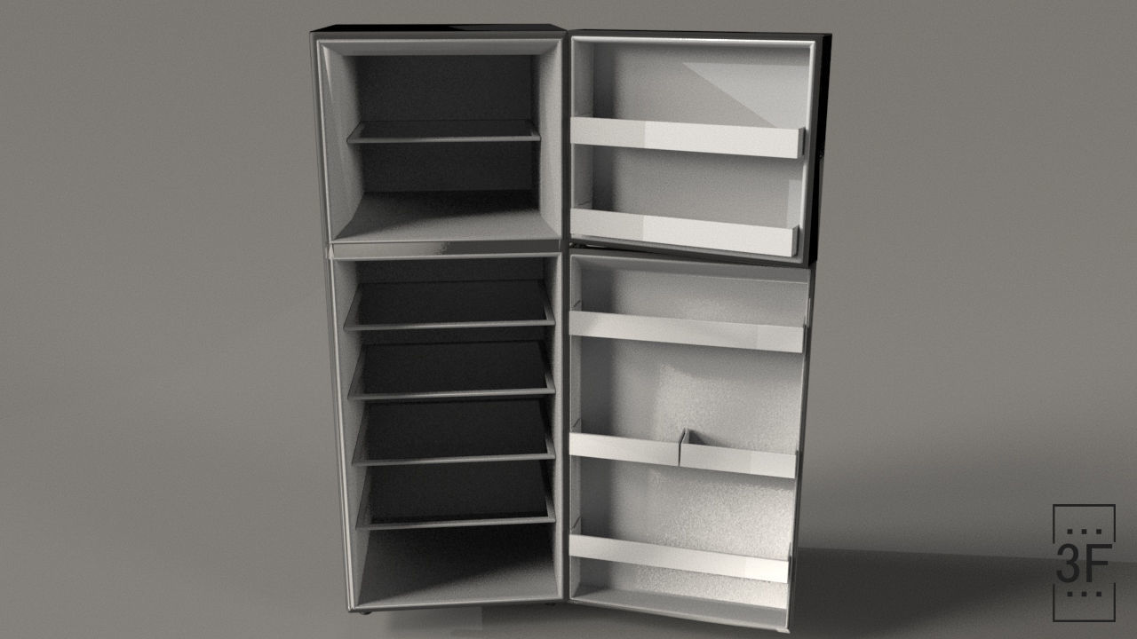 3D Fridge PBR Low poly refrigerator 3D model | CGTrader