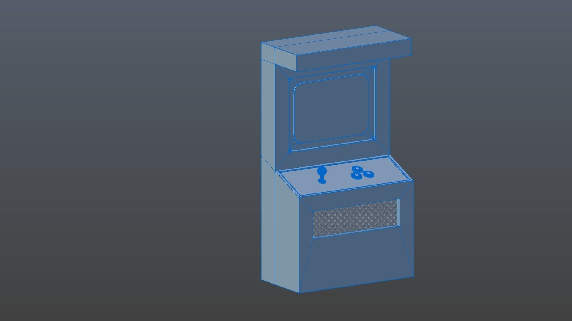 Low poly Retro arcade machine 3D model | CGTrader