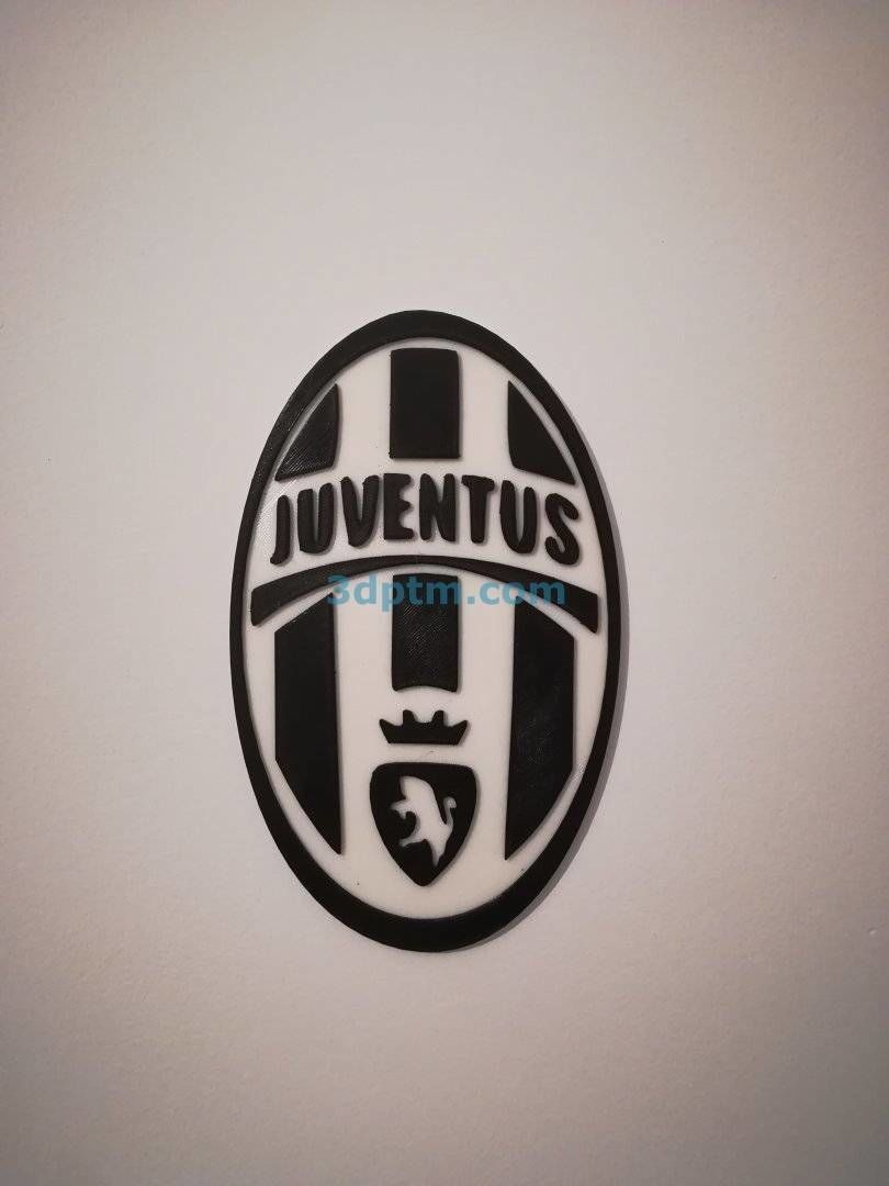 Juventus logo sticker 3D model 3D printable | CGTrader
