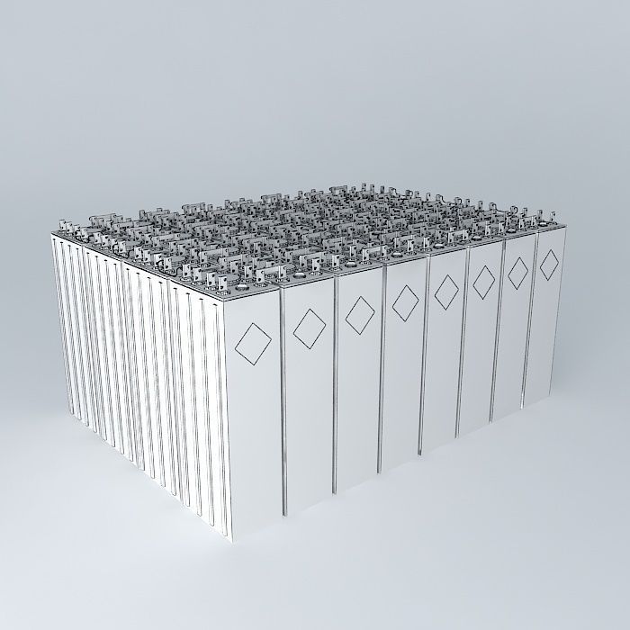 Battery Bank Lead Acid submarine battery free 3D model | CGTrader