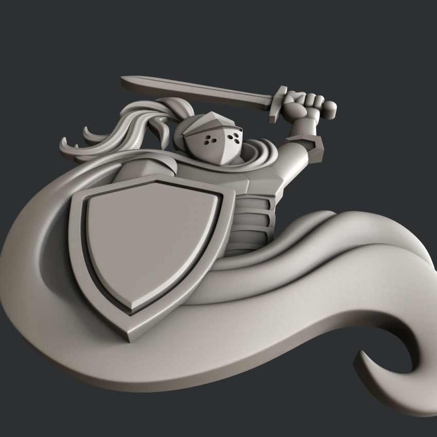 3d STL models for CNC router or 3d printer knight 3D model 3D printable ...