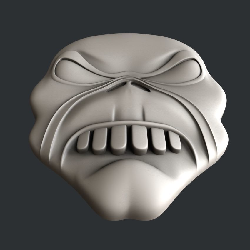 3d STL models for CNC router or 3d printer face mask 3D model 3D ...
