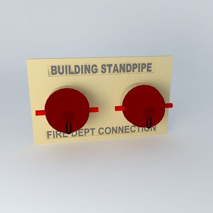 StandPipe Fire Department Connection free 3D Model MAX OBJ 3DS FBX STL ...