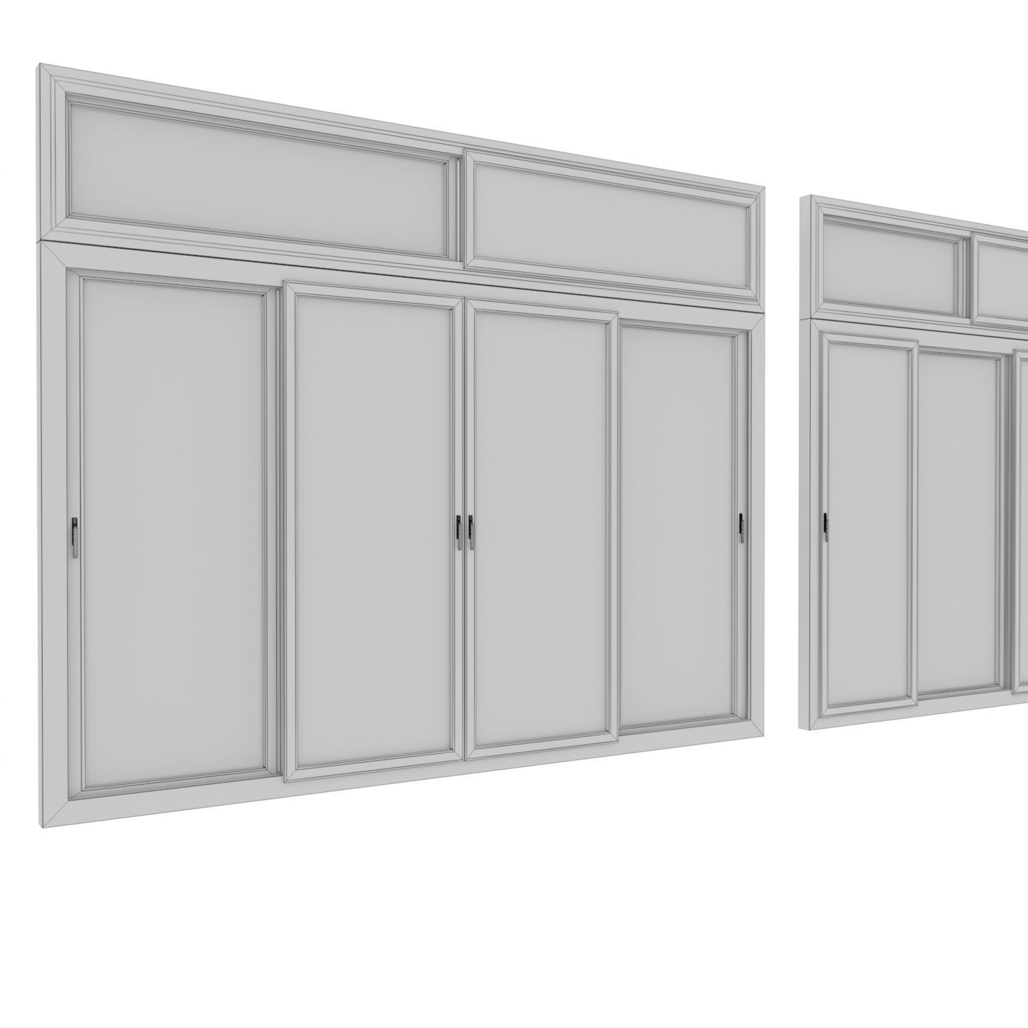 sliding panoramic window 3D model | CGTrader