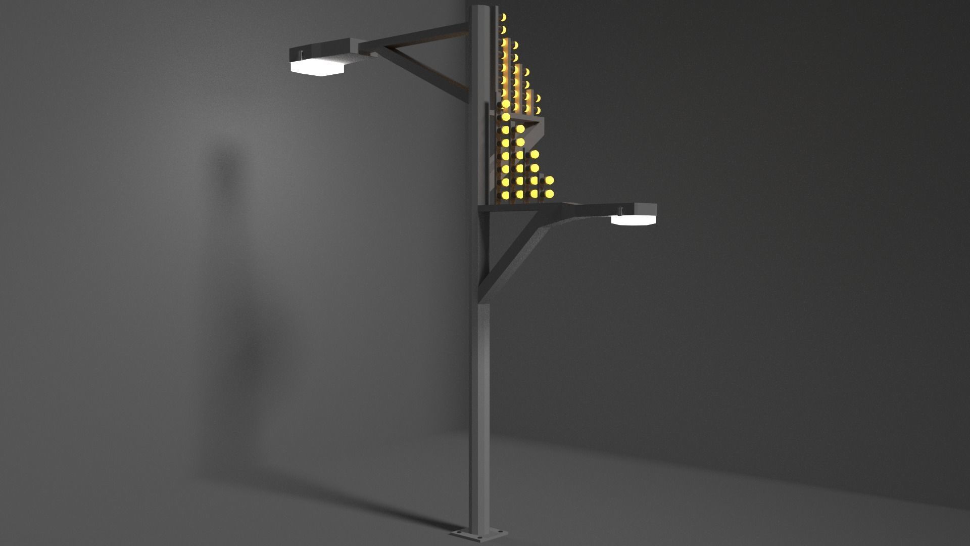 3D model Street Lamp Low-Poly VR / AR / low-poly | CGTrader