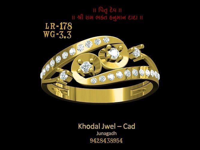 3D model ladies ring VR / AR / low-poly | CGTrader