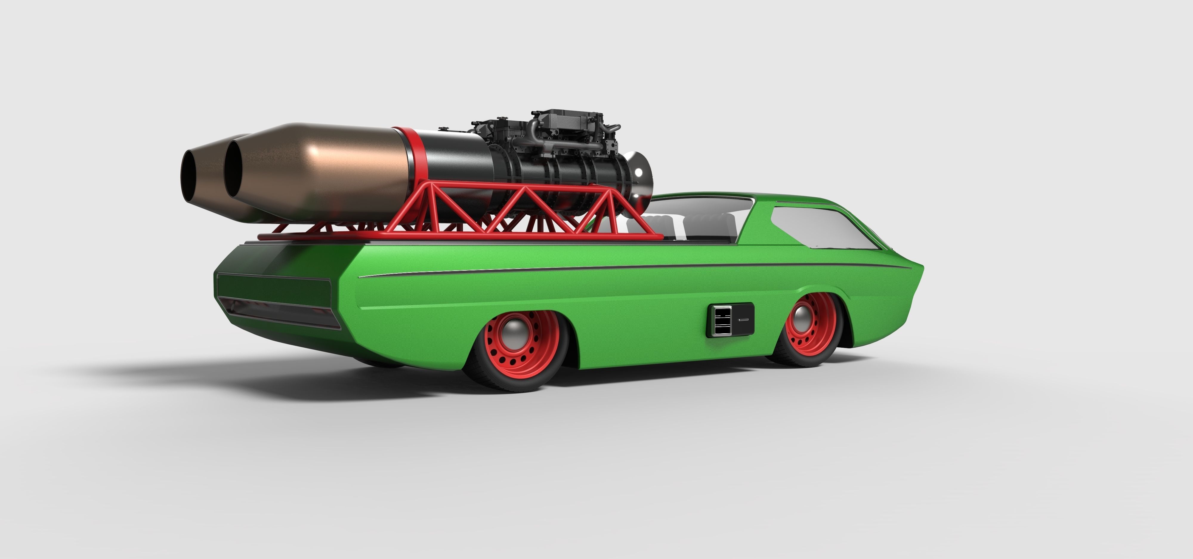 Jet Dodge Deora 3D model | CGTrader