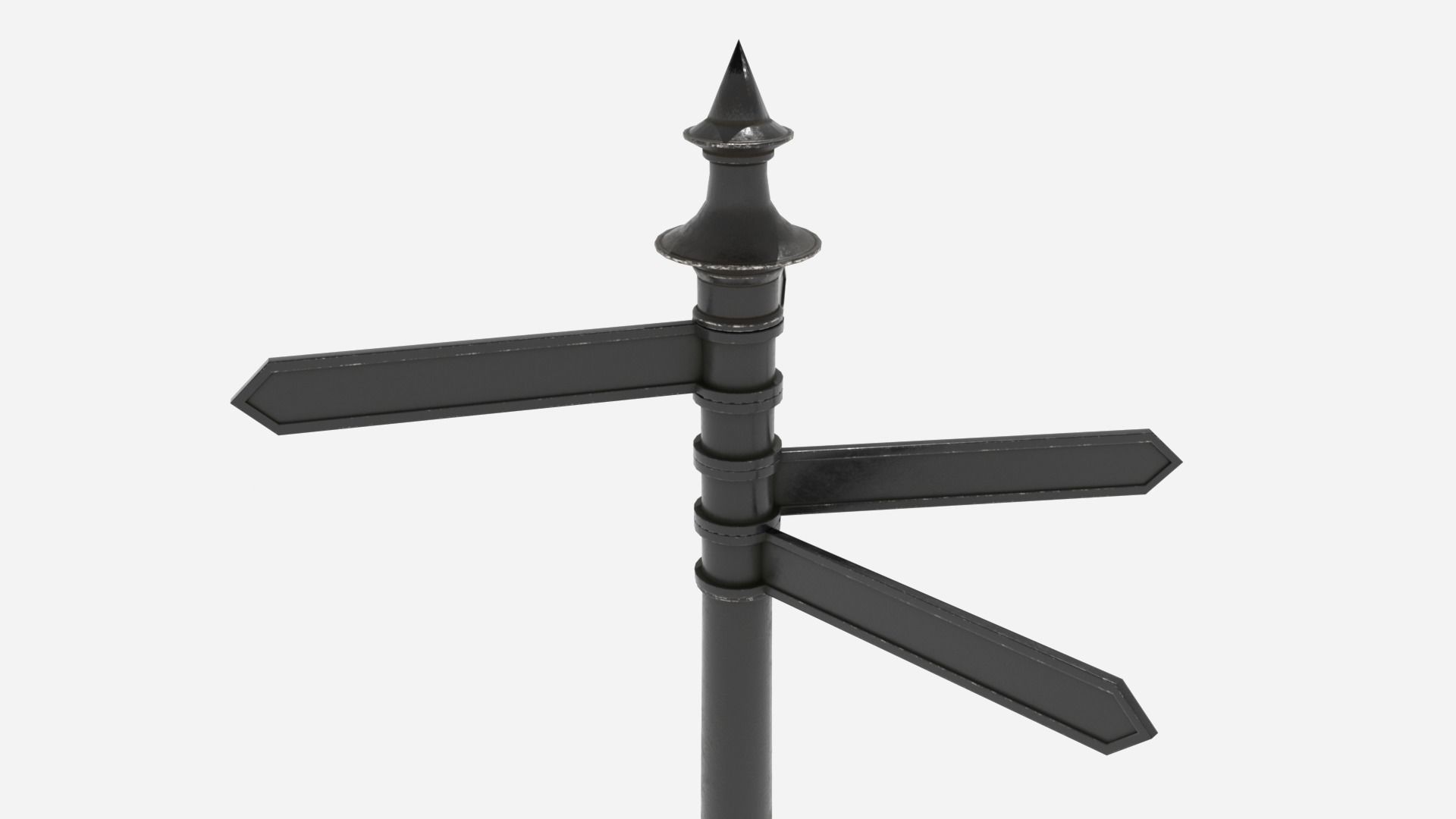 3D model Street Assets - Directional Sign Post VR / AR / low-poly ...