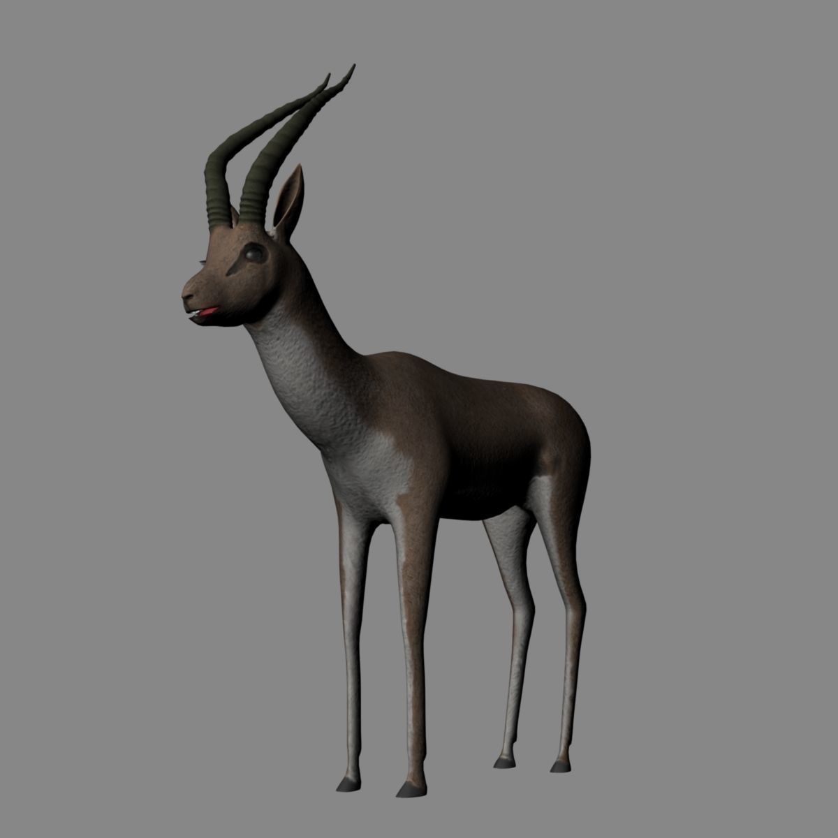 Rigged-Animated Gazelle 3D model animated rigged | CGTrader