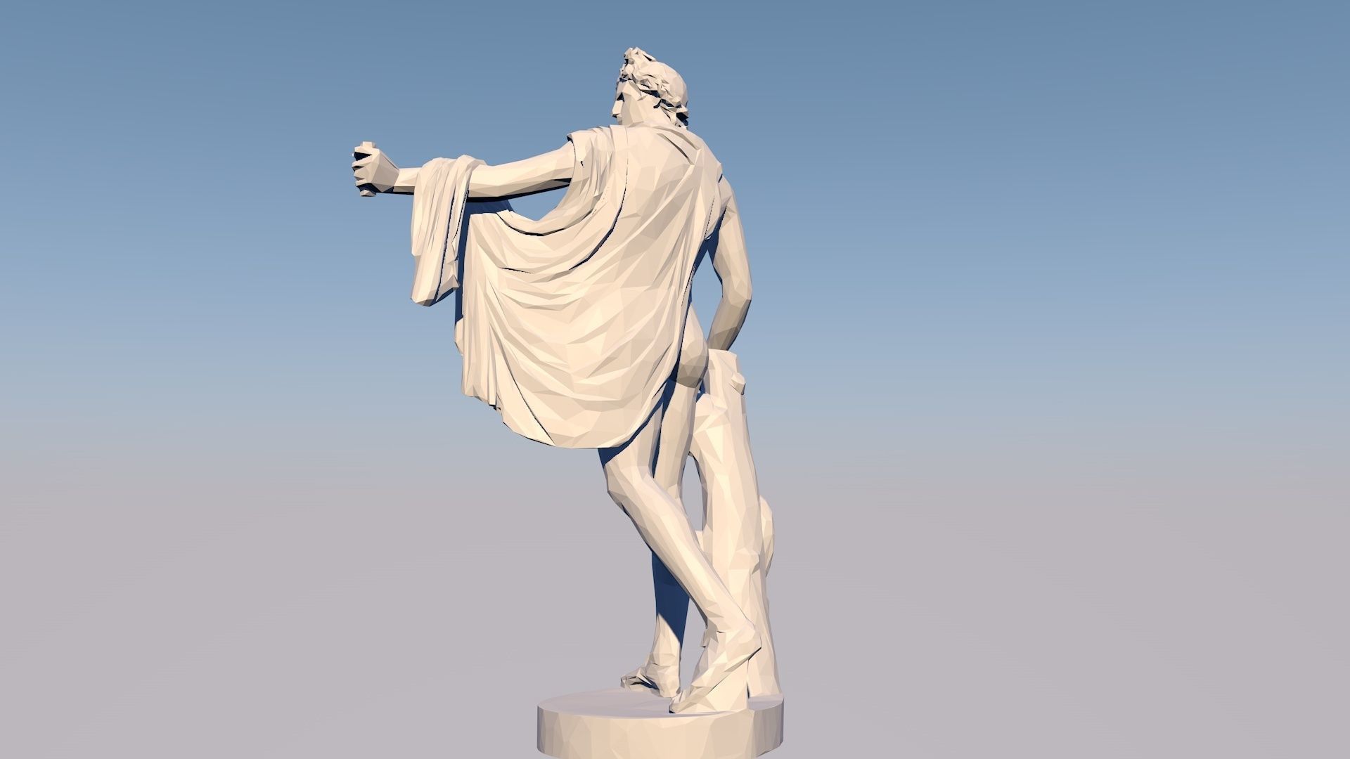 Apolllo 3D Statue Sculpture Model Low Poly 2019 3D model | CGTrader