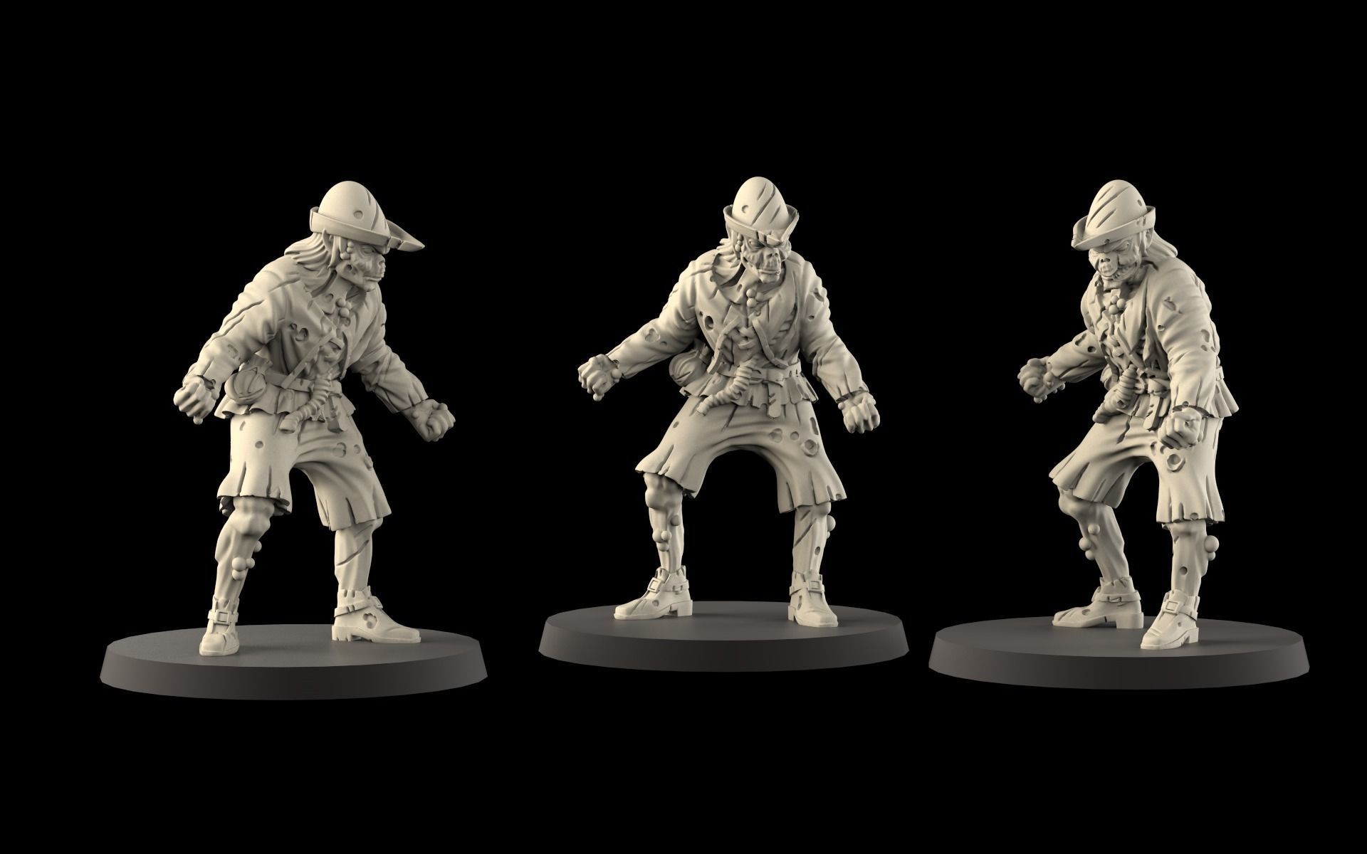 Medieval zombie 1 3D model 3D printable | CGTrader