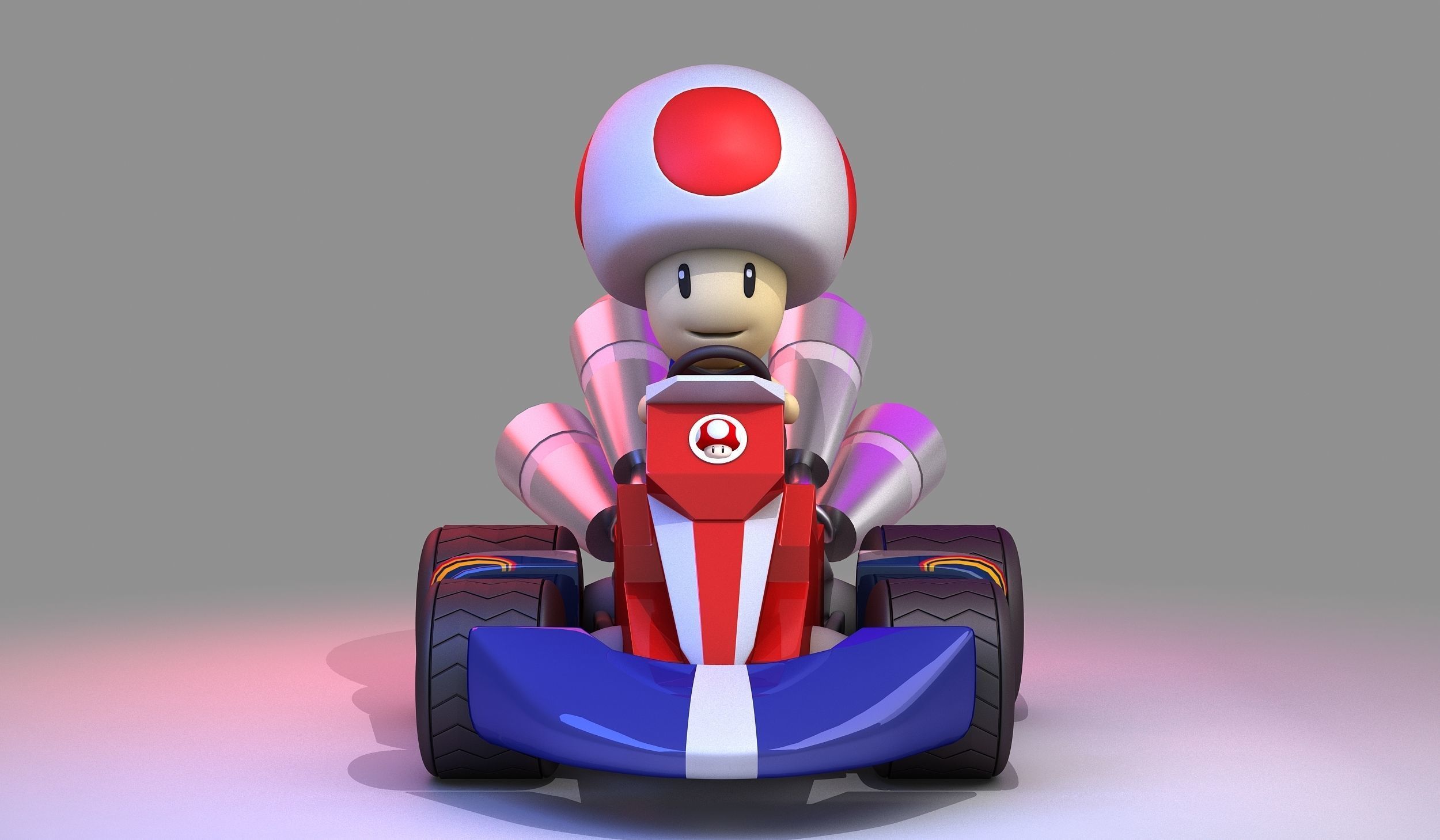 3D model Toad from Mario Kart - Nintendo 3D model VR / AR / low-poly ...