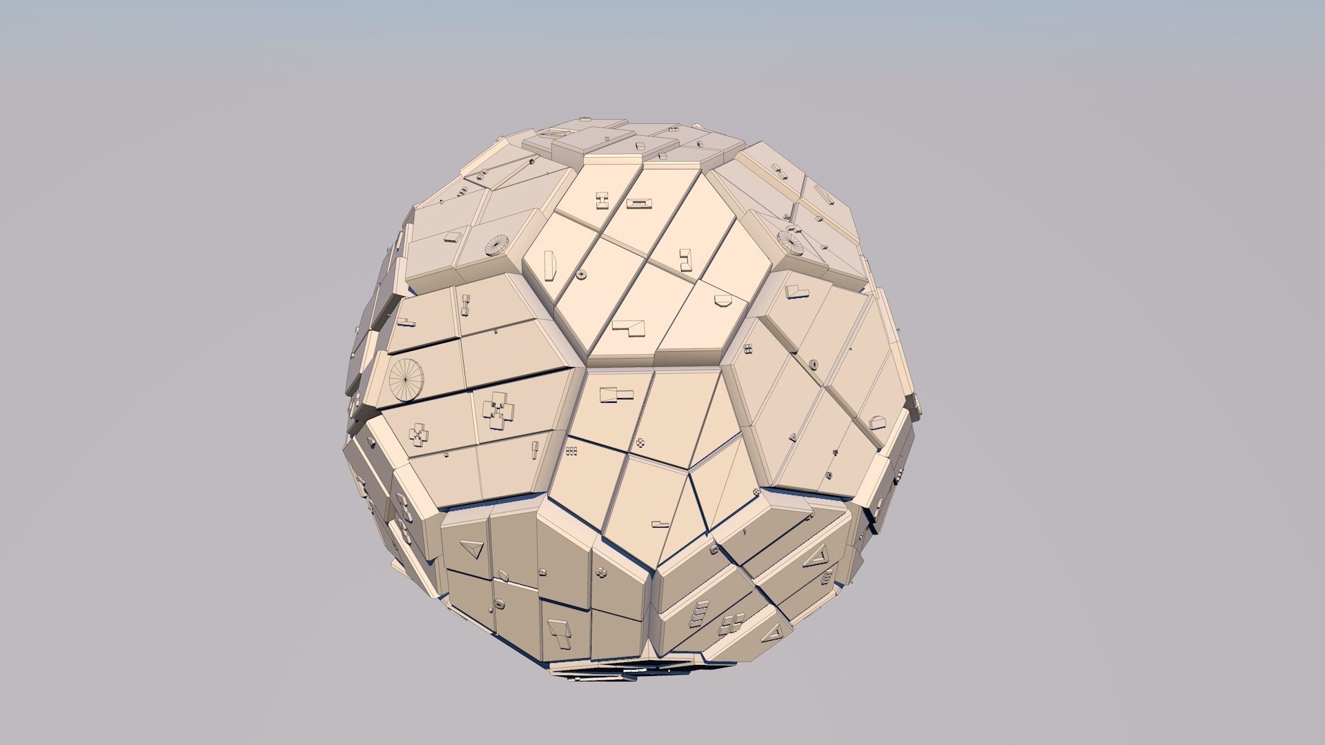 Sphere Scifi Object No 1 Cinema 4D FBX OBJ MTL STL 3DS 3D model | CGTrader