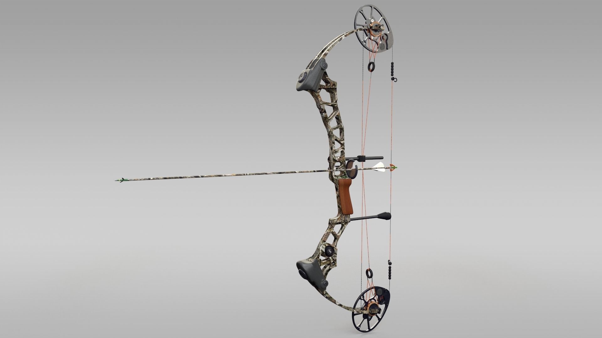 Compound Bow with Arrow 3D model | CGTrader