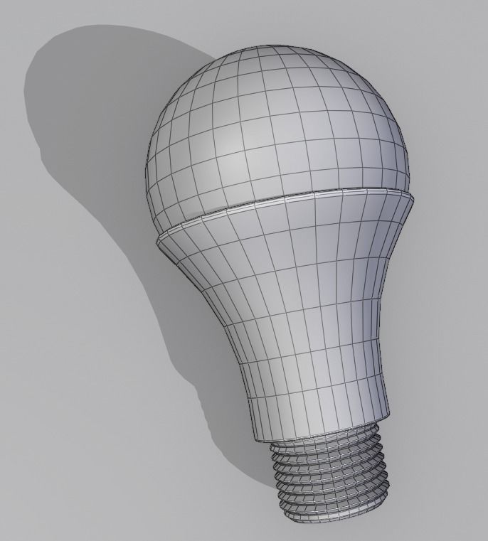 3D model Semi-Realistic PBR Light Bulb VR / AR / low-poly | CGTrader