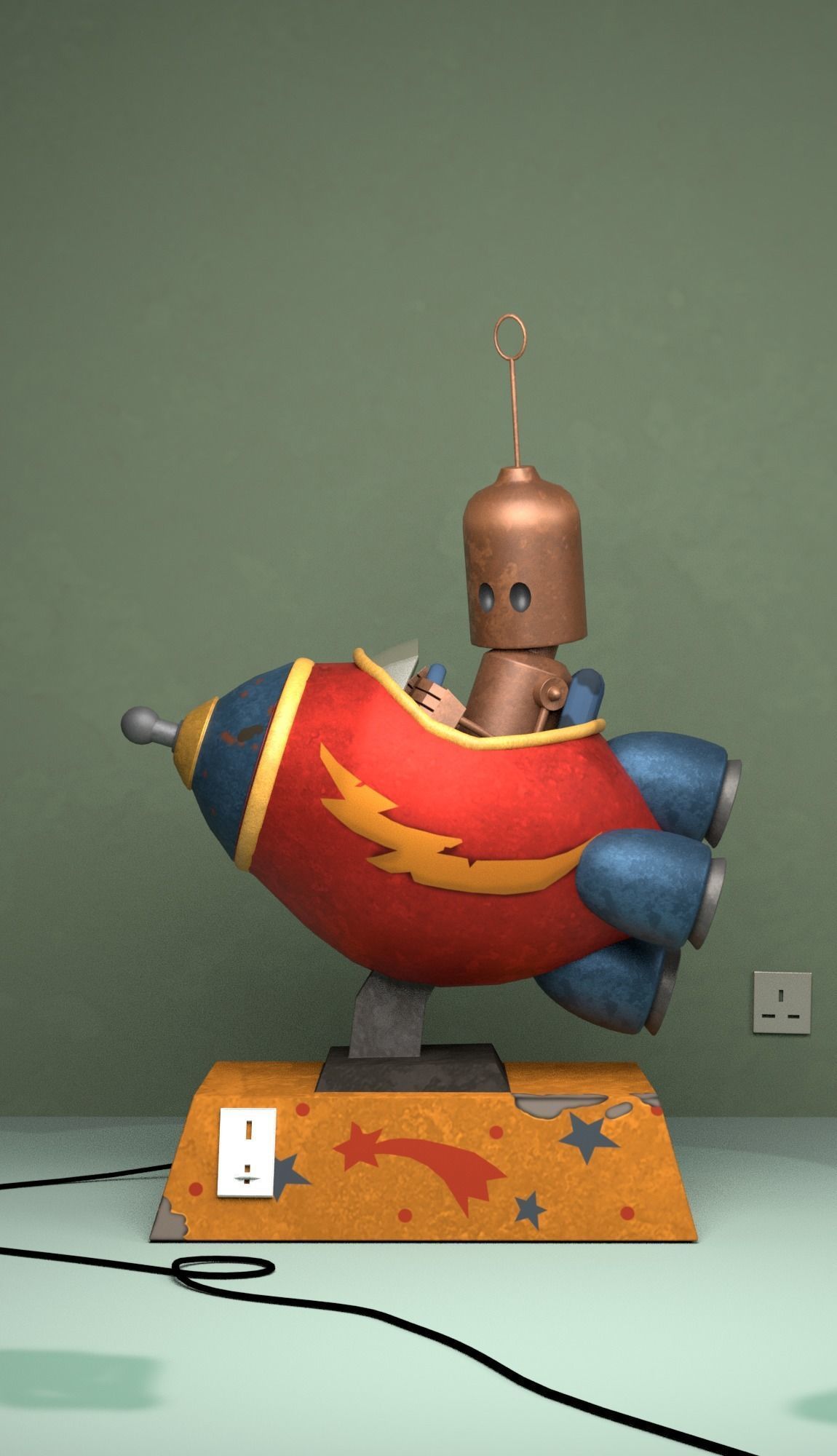 Robot Cohete - Rocket robot 3D model | CGTrader