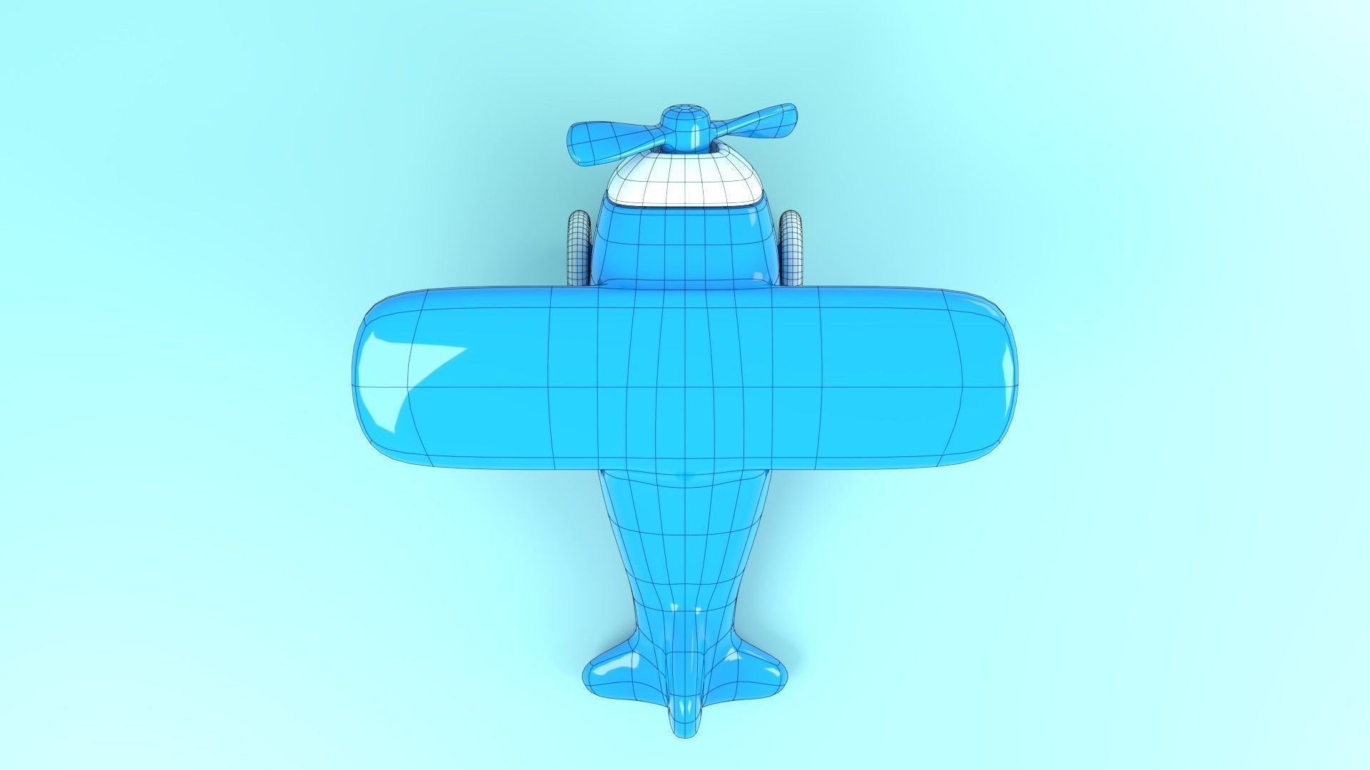 Toy plastic plane 3D model | CGTrader