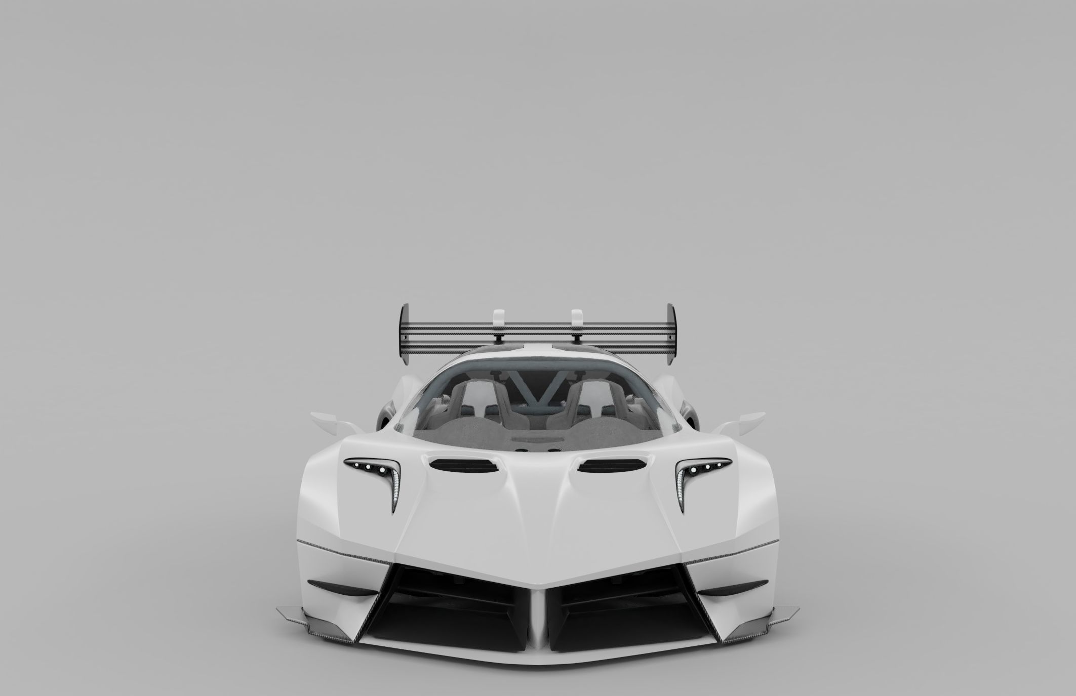 Nemsis v8 super sports racing car concept design 3D model | CGTrader