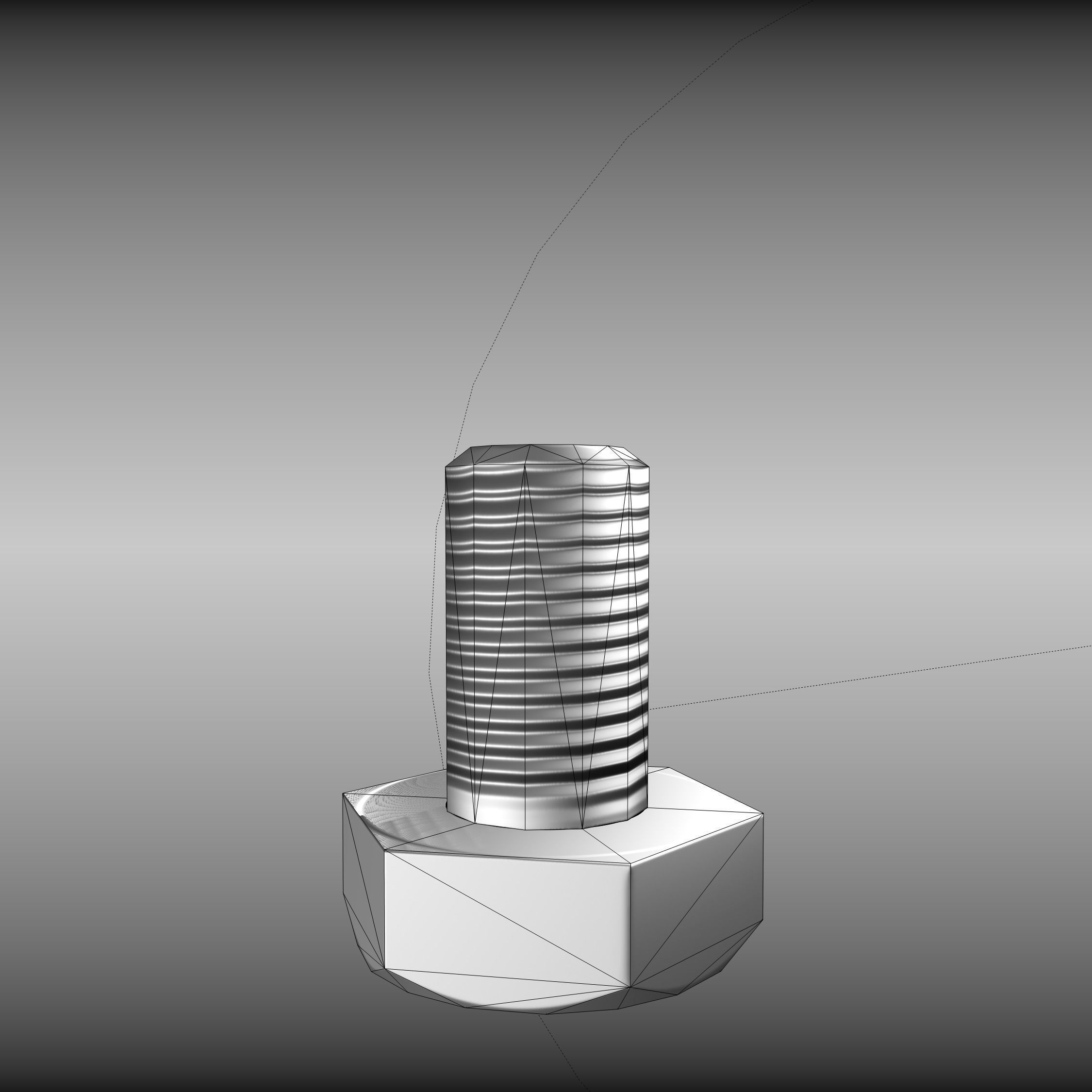 3D model Low-Poly Bolt Version 1 VR / AR / low-poly | CGTrader
