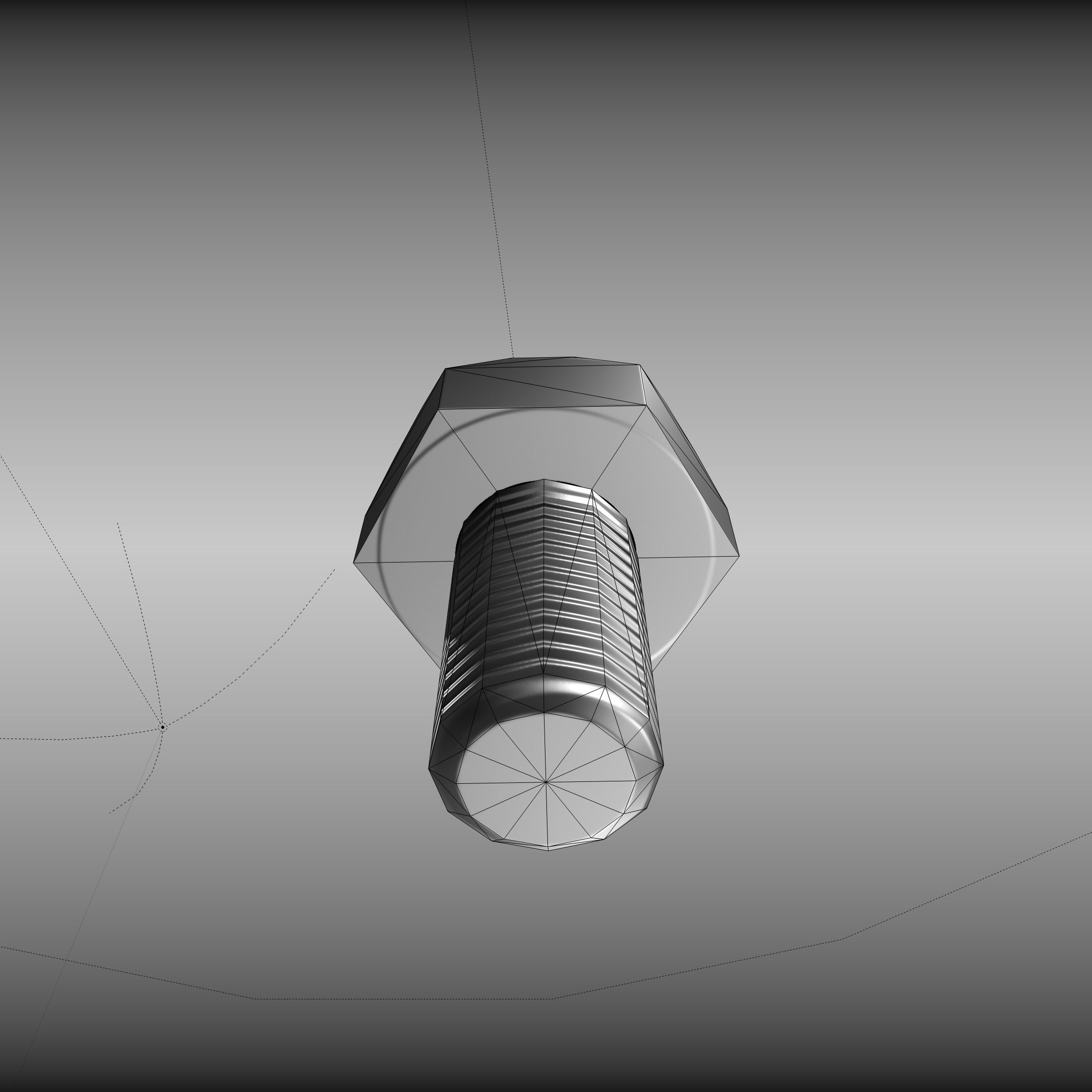 3D model Low-Poly Bolt Version 1 VR / AR / low-poly | CGTrader