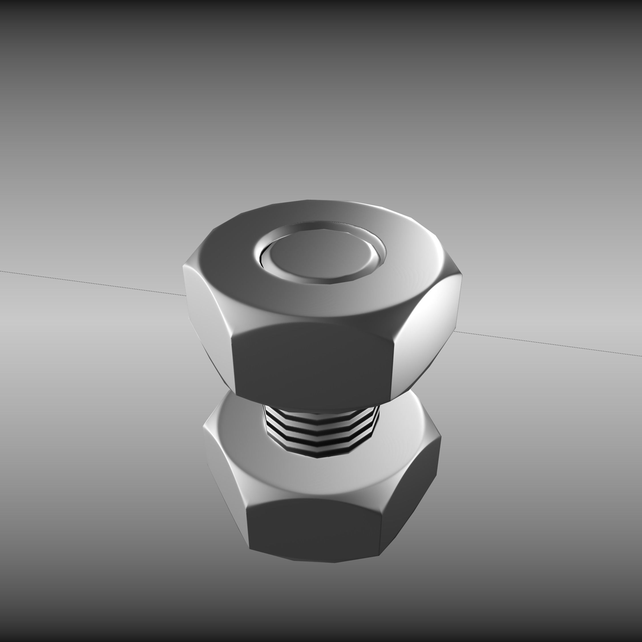 3D model Low-Poly Nut and Bolt VR / AR / low-poly | CGTrader