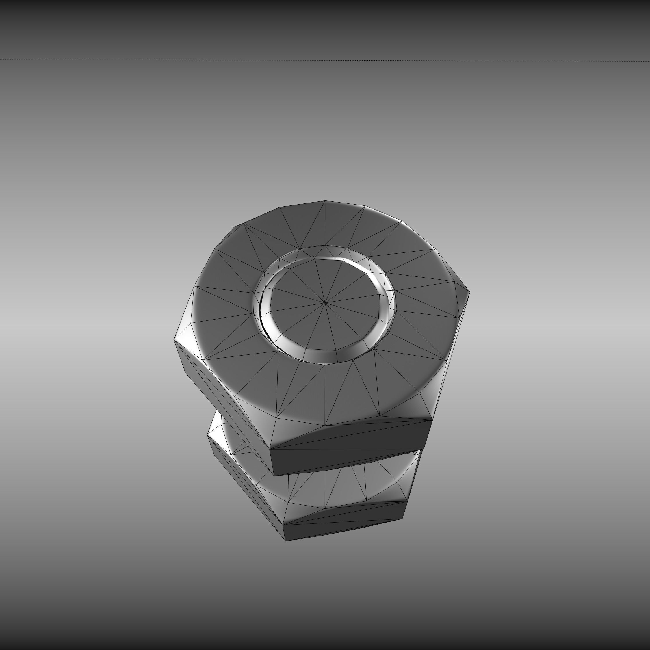 3D model Low-Poly Nut and Bolt VR / AR / low-poly | CGTrader
