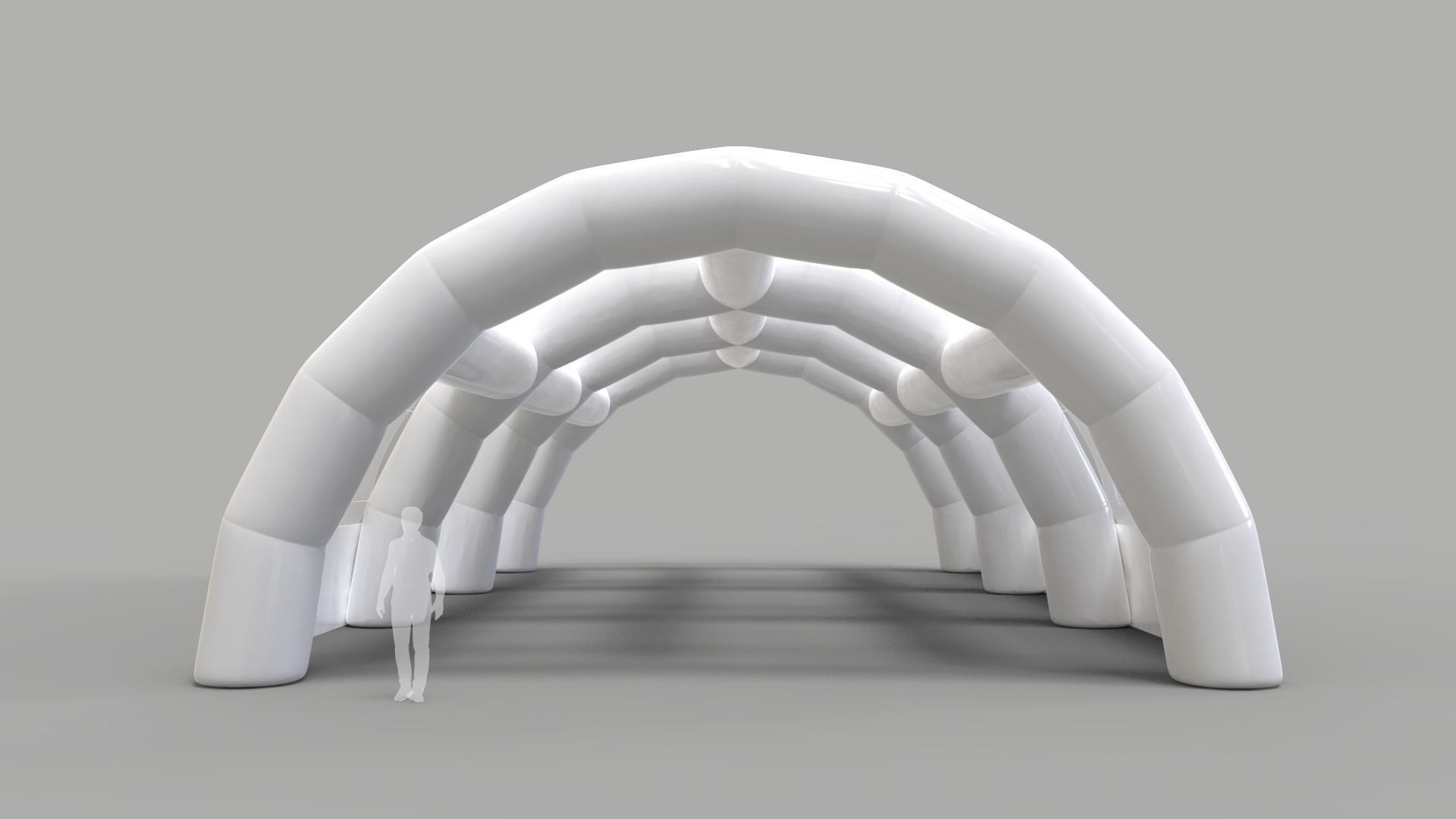 Inflatable Tent - Exhibition Hall 3D model | CGTrader