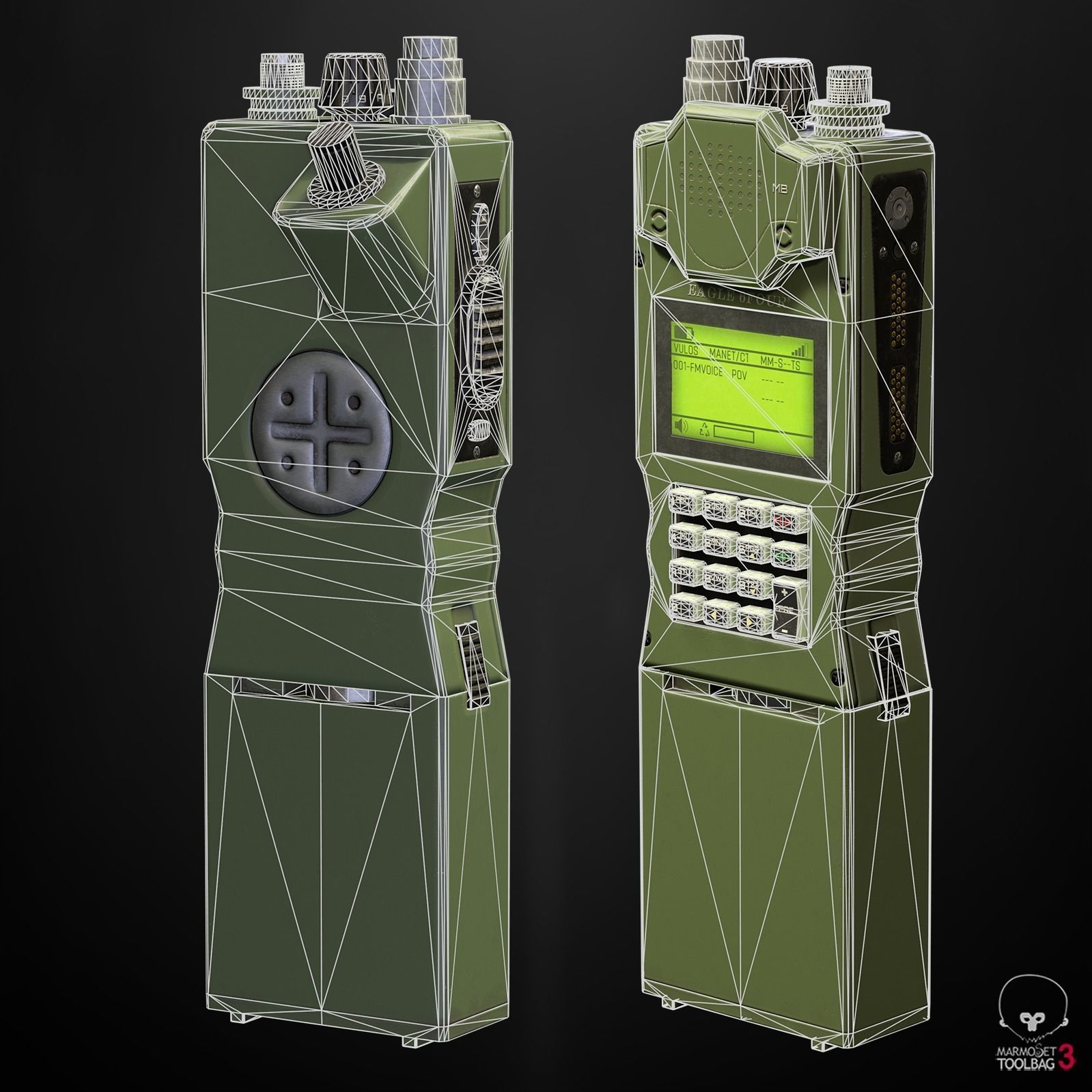 3D model Handheld Military Radio VR / AR / low-poly | CGTrader
