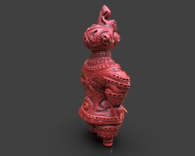 Dogu Sculpture 3D model 3D printable | CGTrader