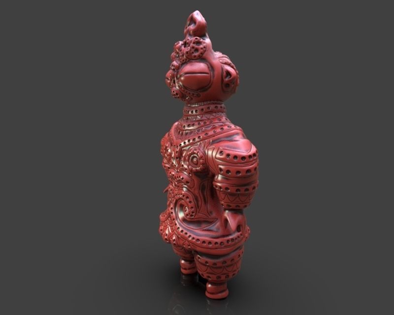 Dogu Sculpture 3D model 3D printable | CGTrader