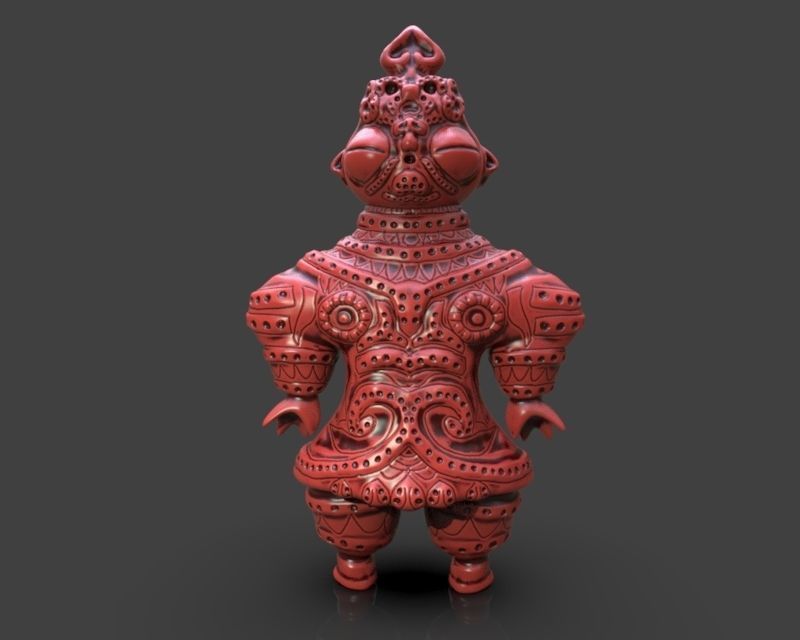 Dogu Sculpture 3D model 3D printable | CGTrader