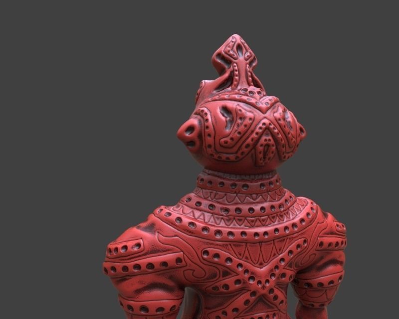 Dogu Sculpture 3D model 3D printable | CGTrader