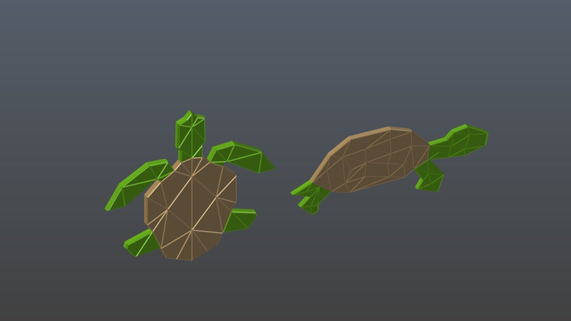 Low poly turtle symbols free VR / AR / low-poly 3D model | CGTrader