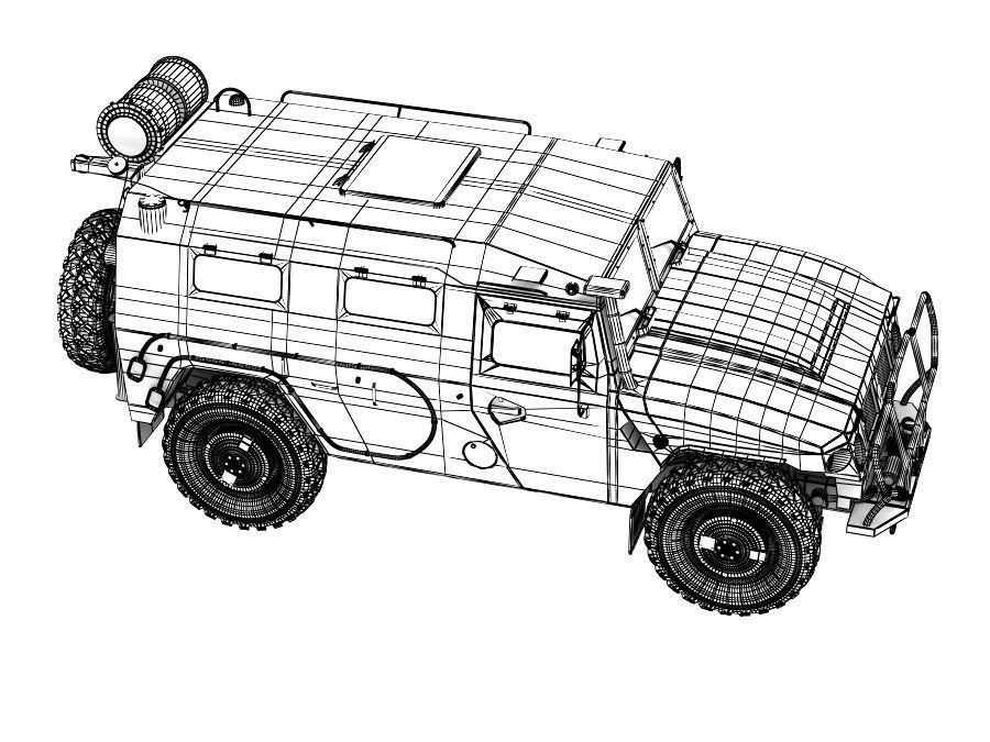 Gaz Tigr 3D model | CGTrader