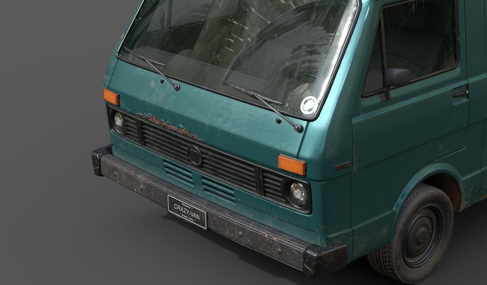 3D model VW Van LT Volkswagen Lowpoly VR / AR / low-poly | CGTrader