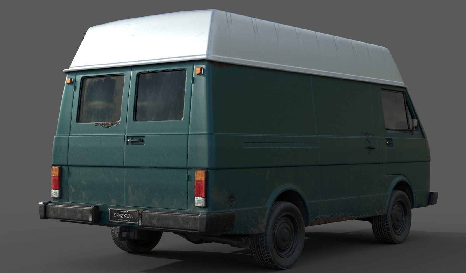 3D model VW Van LT Volkswagen Lowpoly VR / AR / low-poly | CGTrader