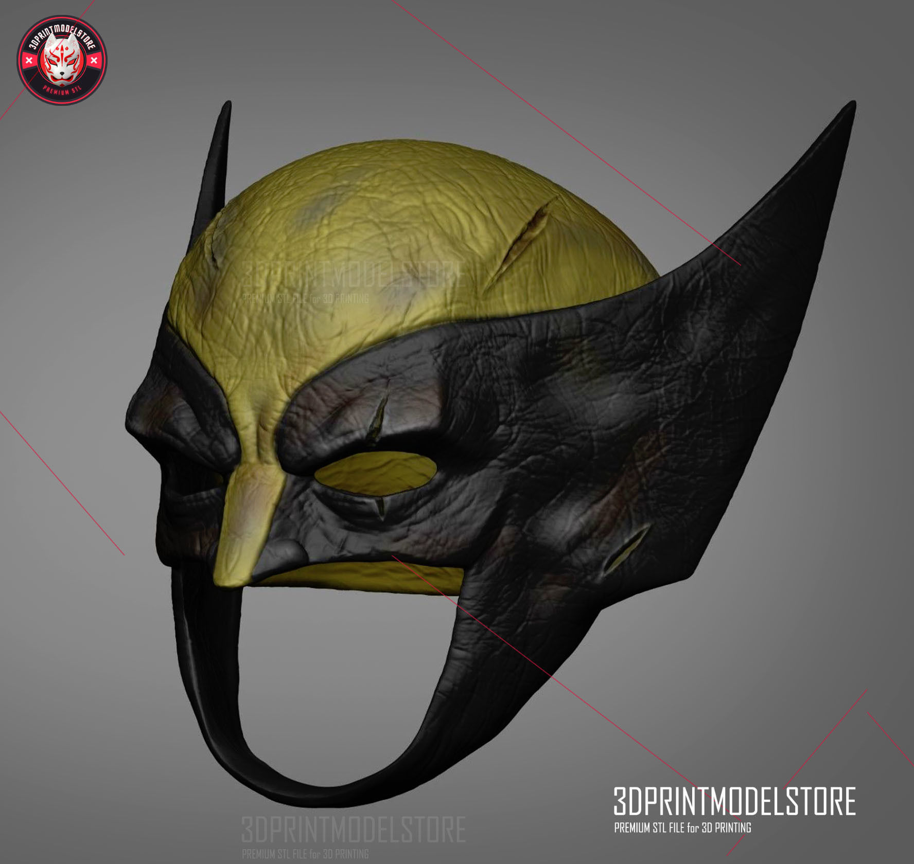 Marvel X-Men Wolverine Cosplay Helmet - Halloween Costume Mask 3D model ...
