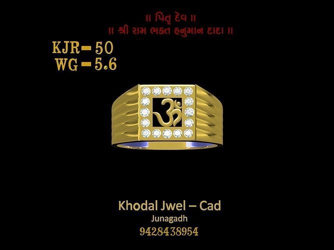 3D model male ring VR / AR / low-poly | CGTrader