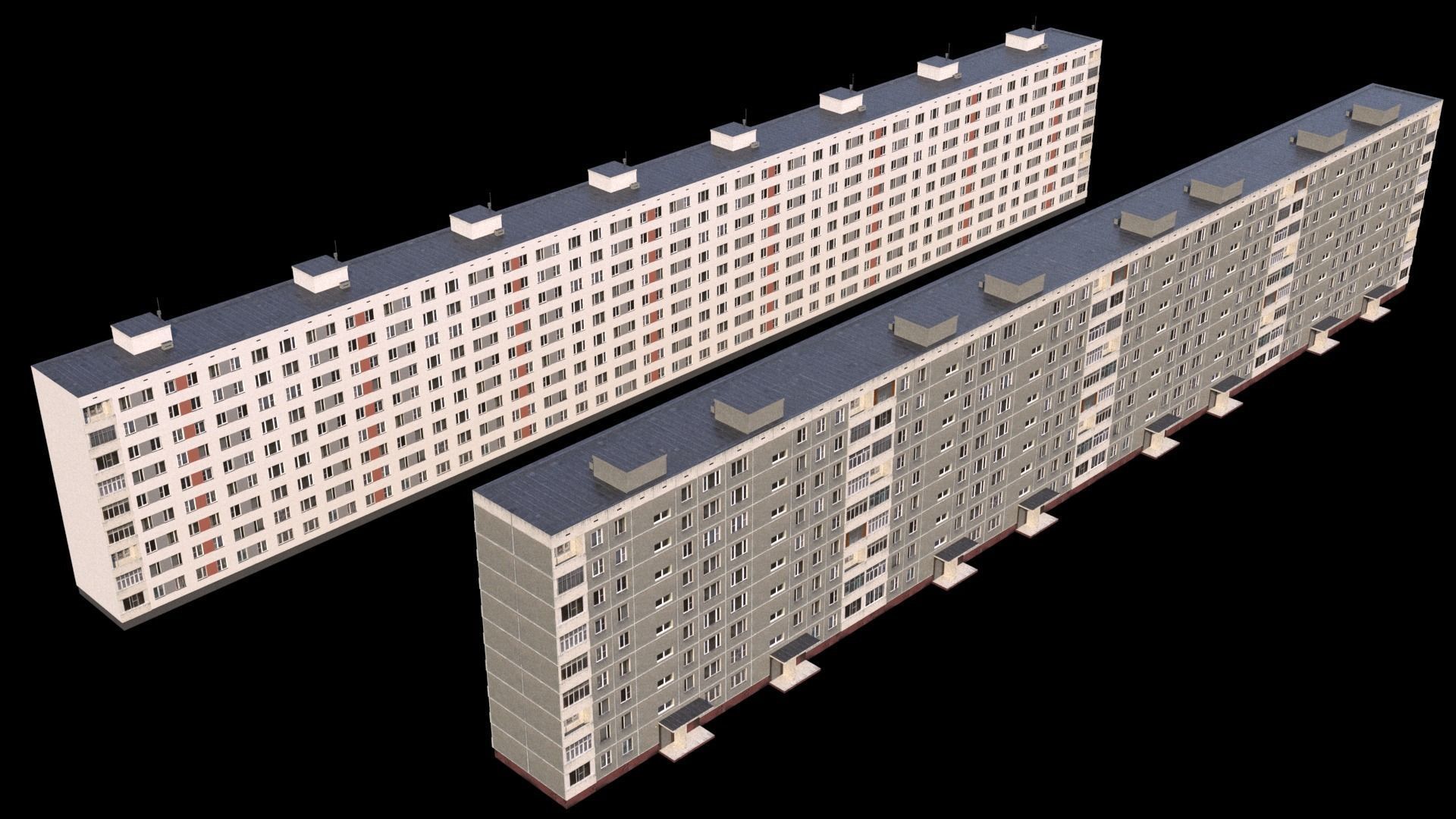 Russian buildings pack 3D model | CGTrader