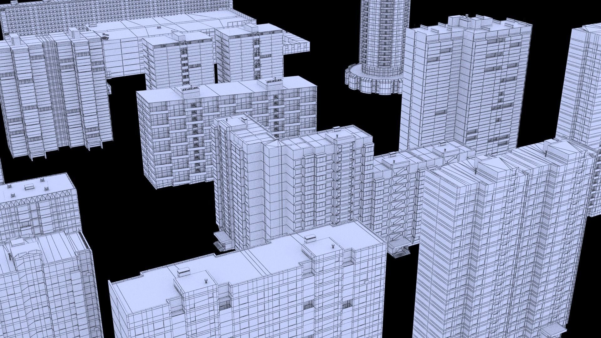 Russian buildings pack 3D model | CGTrader