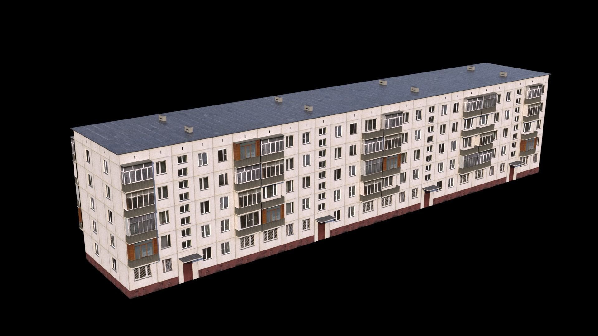 Russian buildings pack 3D model | CGTrader