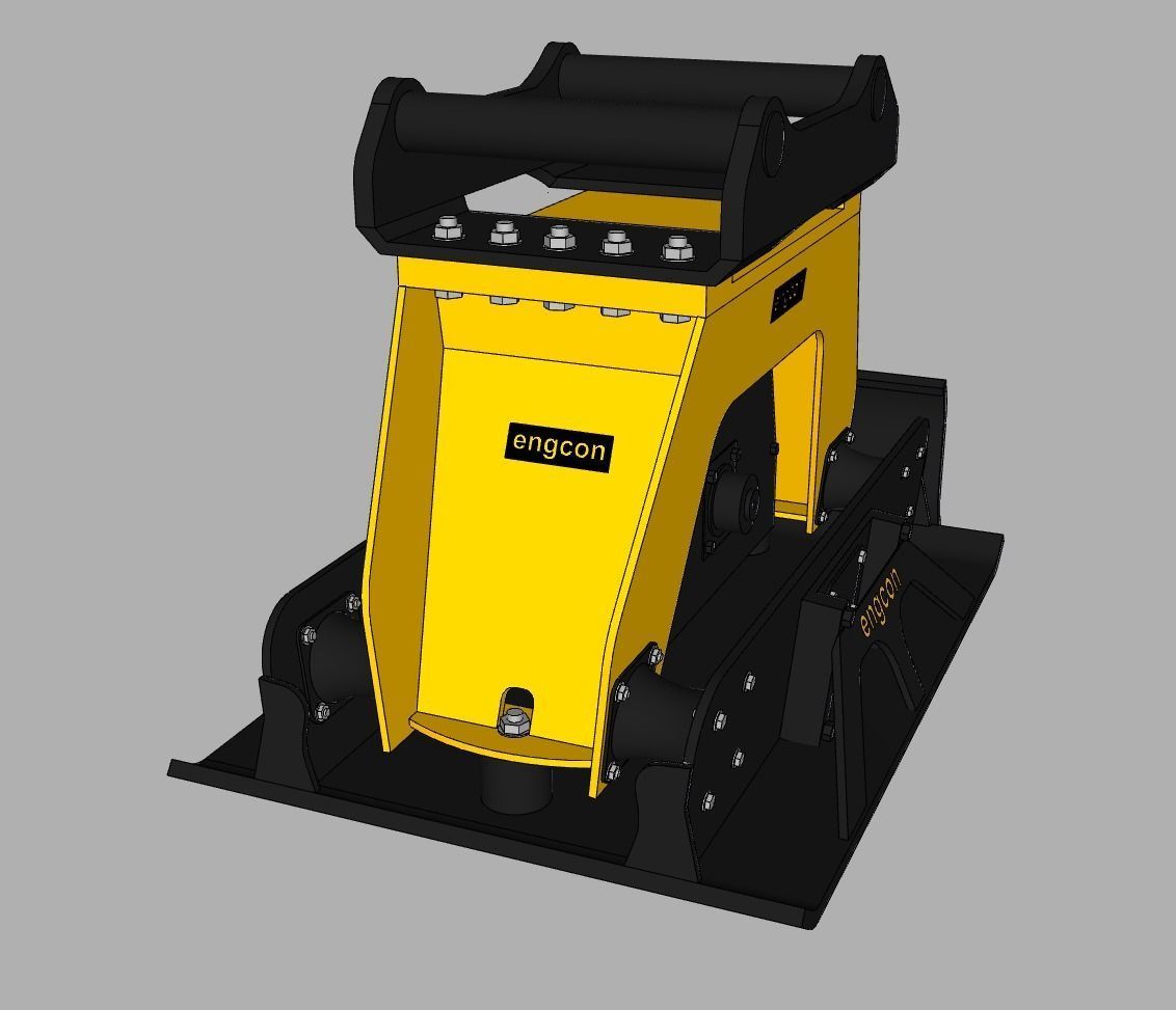 Compacteur Engcon - Engcon compactor 3D model | CGTrader