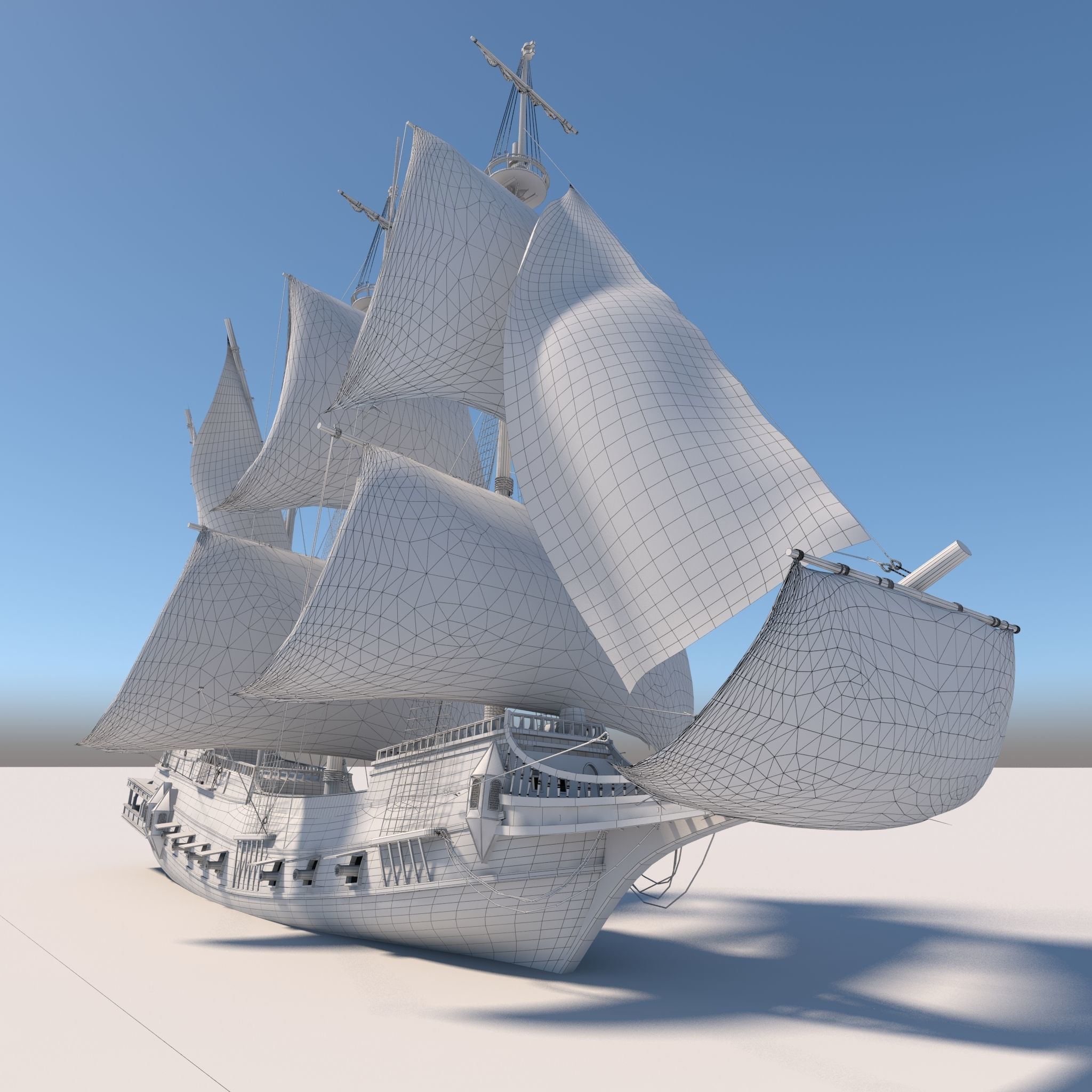 Medieval War Ship 3D model | CGTrader