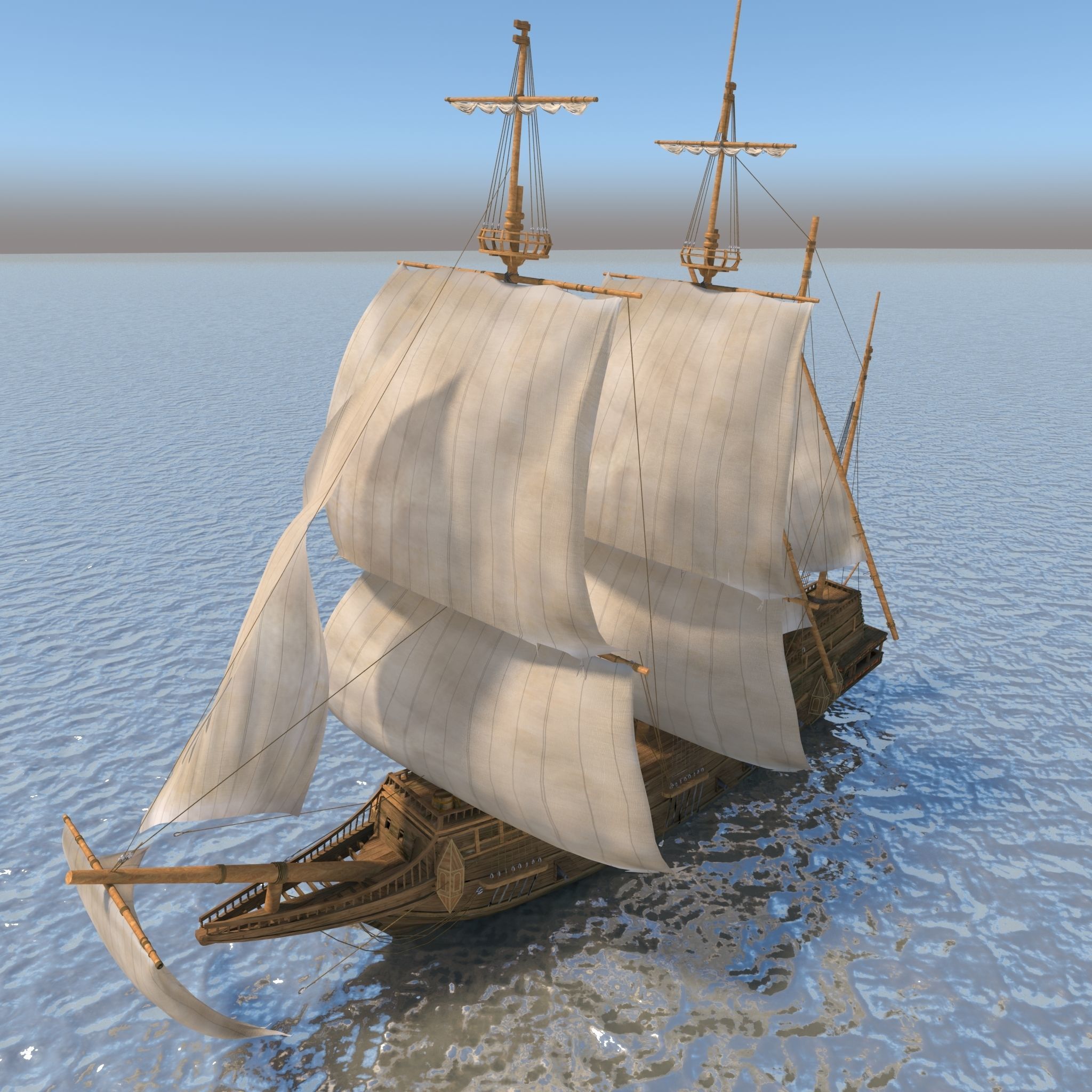 Medieval War Ship 3D model | CGTrader
