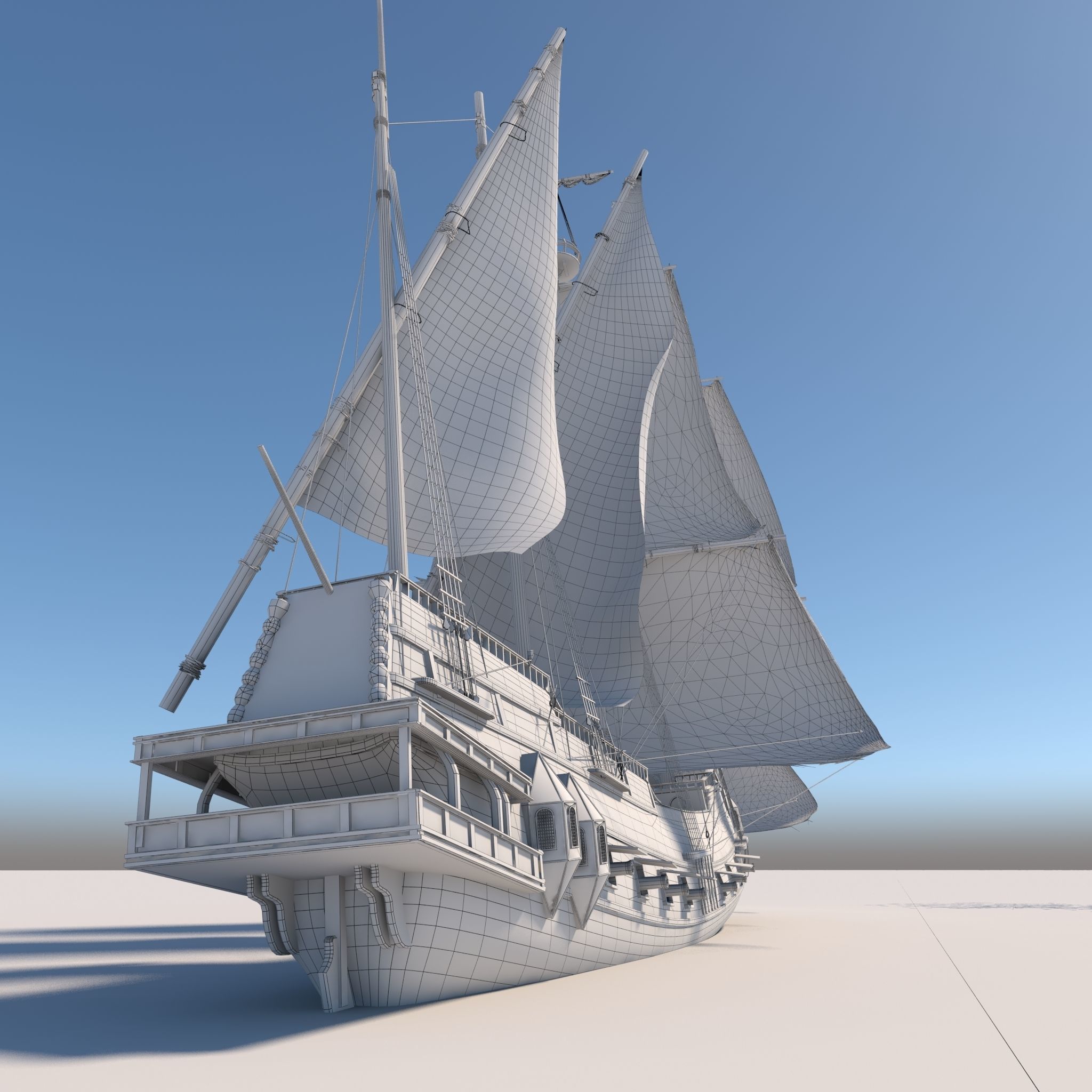 Medieval War Ship 3D model | CGTrader