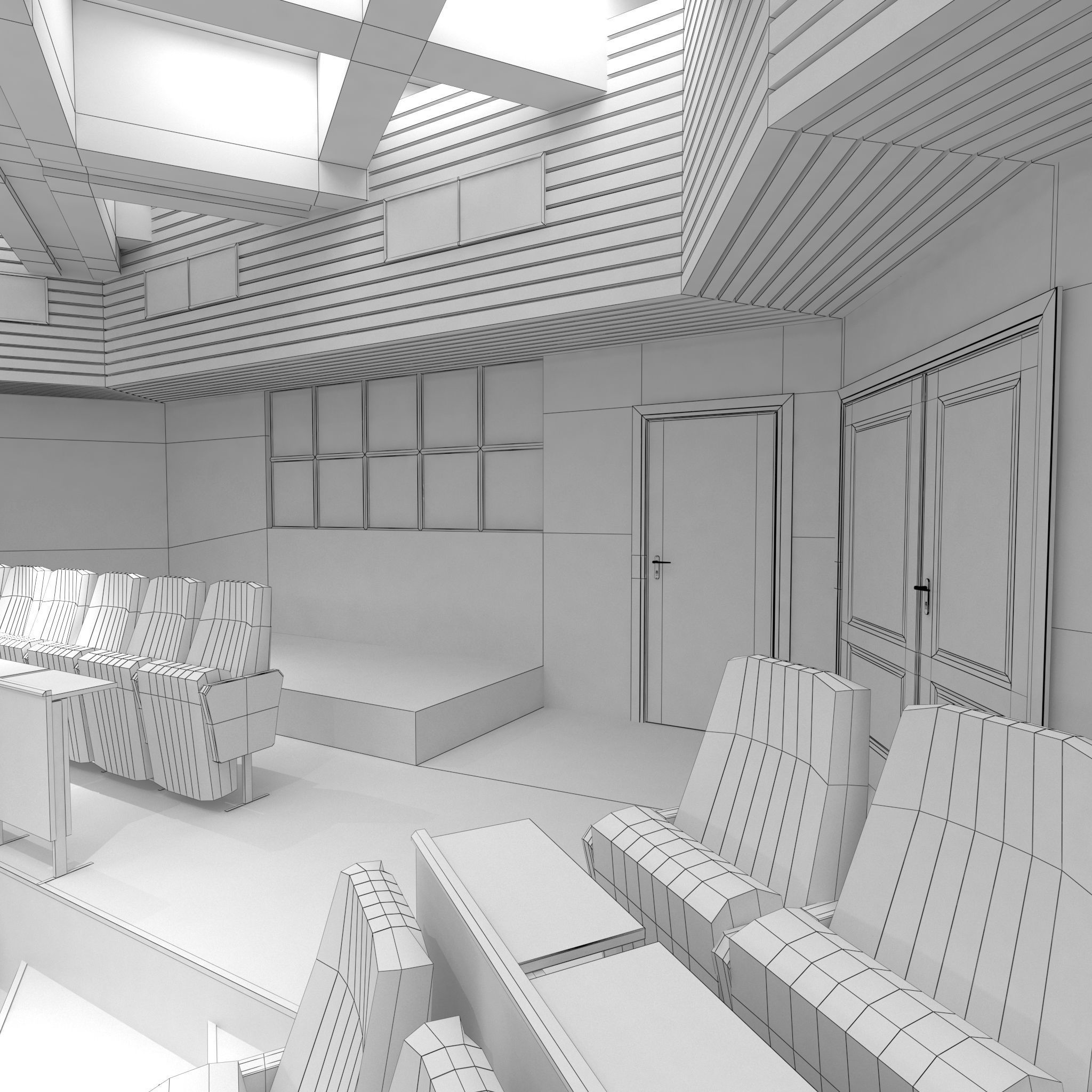 Auditorium Lecture Room 3D model | CGTrader