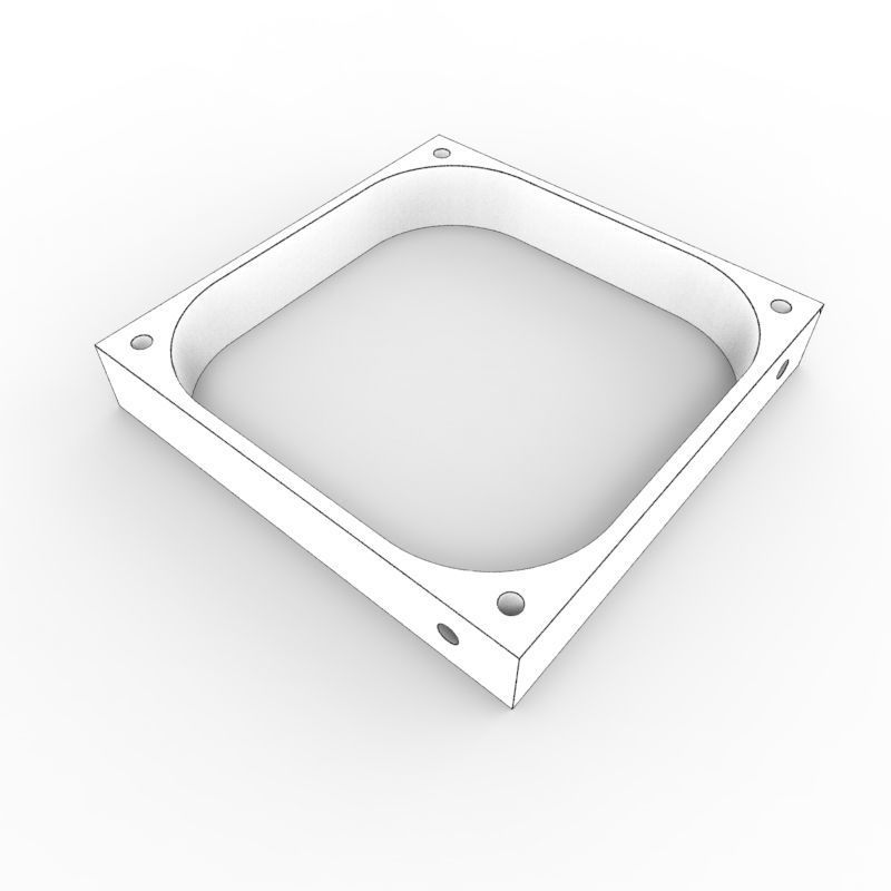 Phobya Fan Shroud 120mm x 20mm 3D model | CGTrader