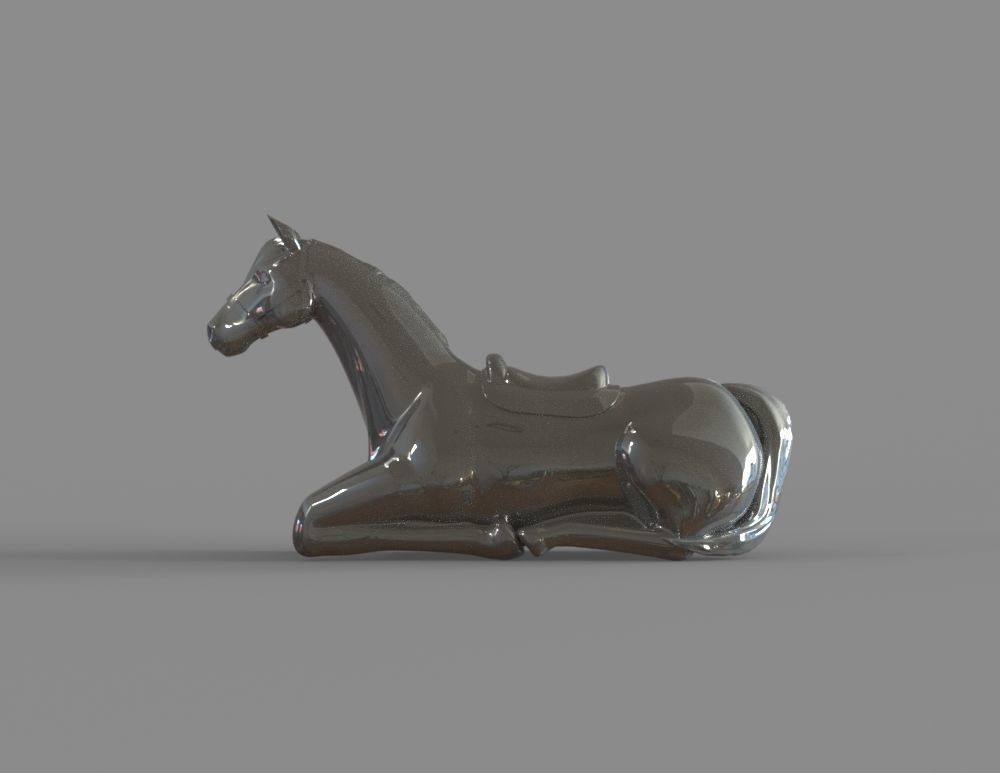 Laying Horse 3D model 3D printable | CGTrader