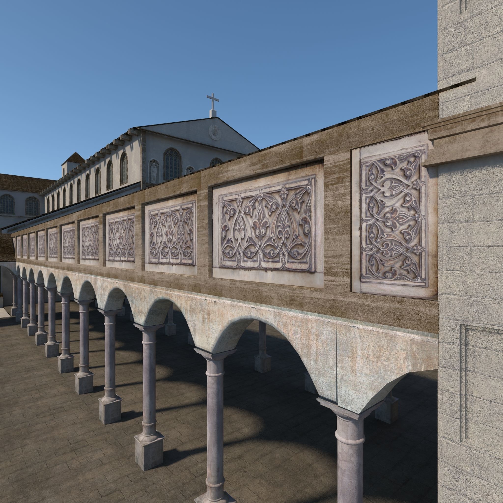 Old Saint Peters Rome 1200 3D model | CGTrader