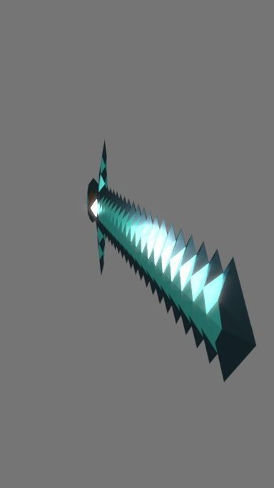3D model Diamond Long Sword VR / AR / low-poly | CGTrader
